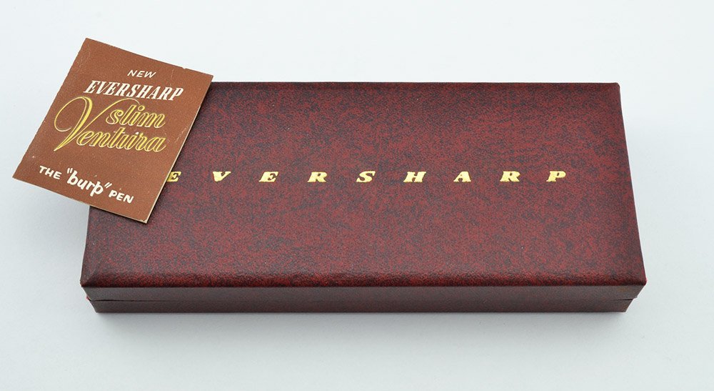 Eversharp Slim Ventura Fountain Pen Set - Sterling, Fine Nib (Near Mint, Restored, Boxed ...